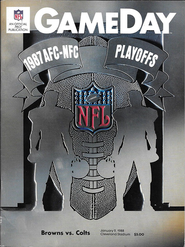 NFL Program: Cleveland Browns vs. Indianapolis Colts (January 9, 1988 ...