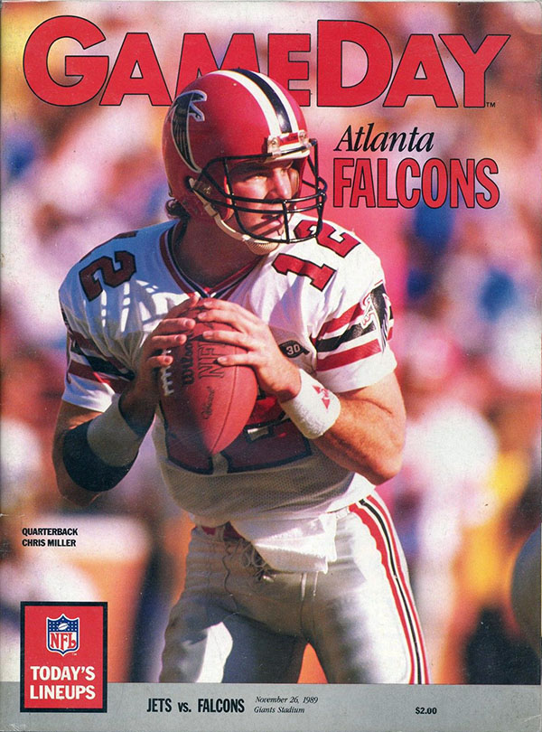 NFL Program: New York Jets vs. Atlanta Falcons (November 26, 1989 ...